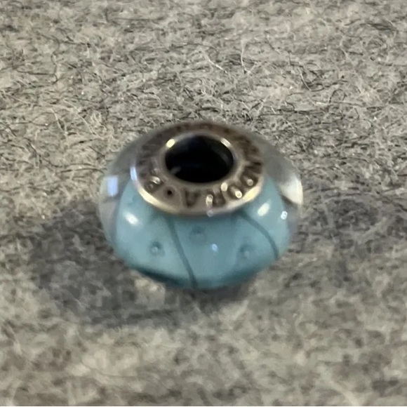 Pandora | Jewelry | Pandora Blue Looking Glass Triangle Murano Glass ...